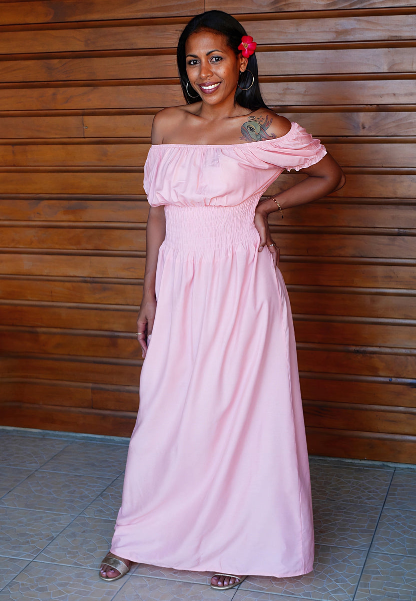 Robe Off-Shoulder Rose – Glam&K